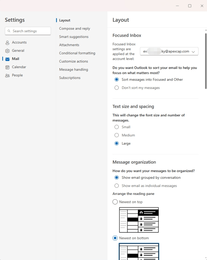 new outlook, menu option settings->Mail->Junk emails doesn't exist. - Microsoft Q&A