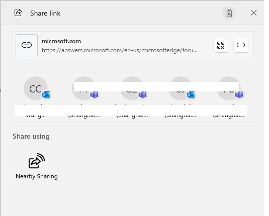 How to Customize Edge "Share Link" - Microsoft Q&A