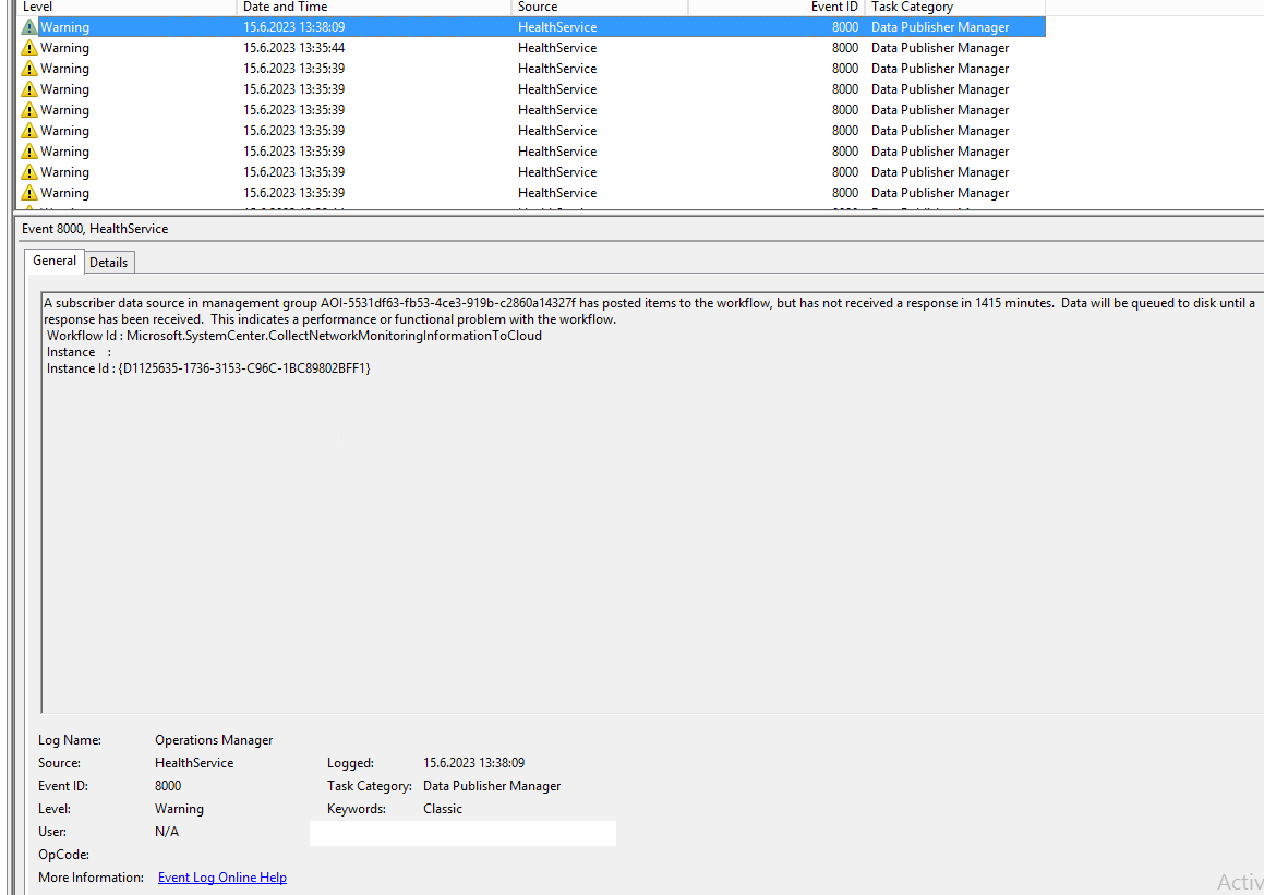 EventViewer filled with EventID 8000 warnings - Microsoft Q&A