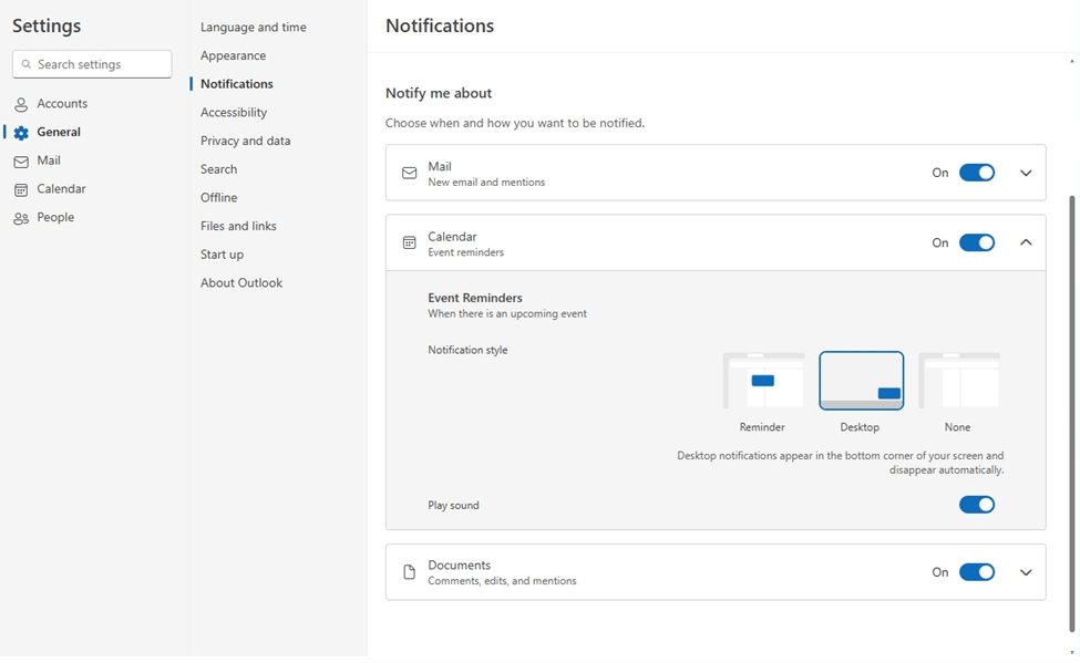 Can't Find option to Display New Mail Icon on Taskbar? - Microsoft Q&A