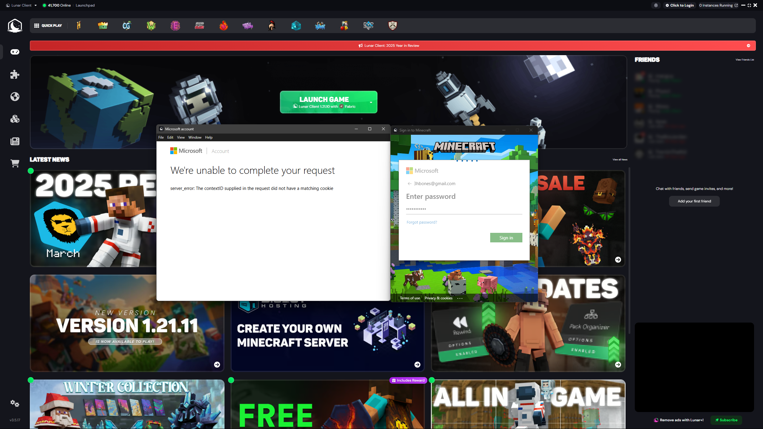 How to fix Microsoft account not signing into any Minecraft client ...