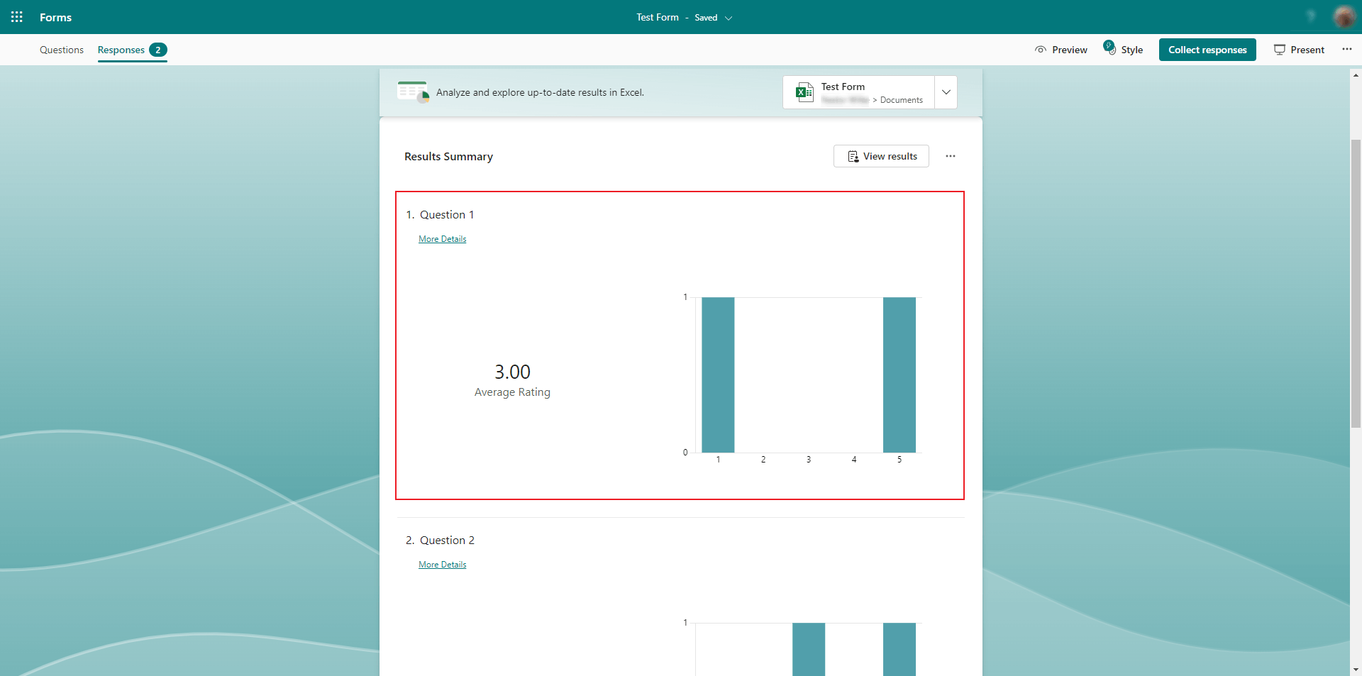 Using microsoft forms to give employee feedback and analyze trends ...