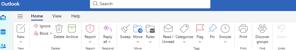 How to lock Outlook ribbon? - Microsoft Q&A
