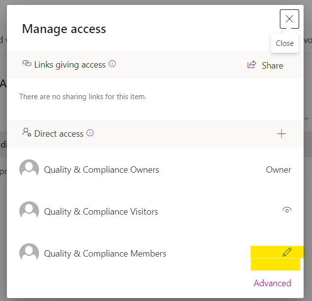 How to change access to teams folders and files to read only or view only. - Microsoft Q&A