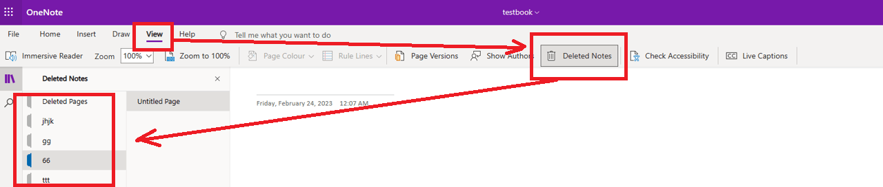 How to retrieve a deleted section on onenote - Microsoft Q&A