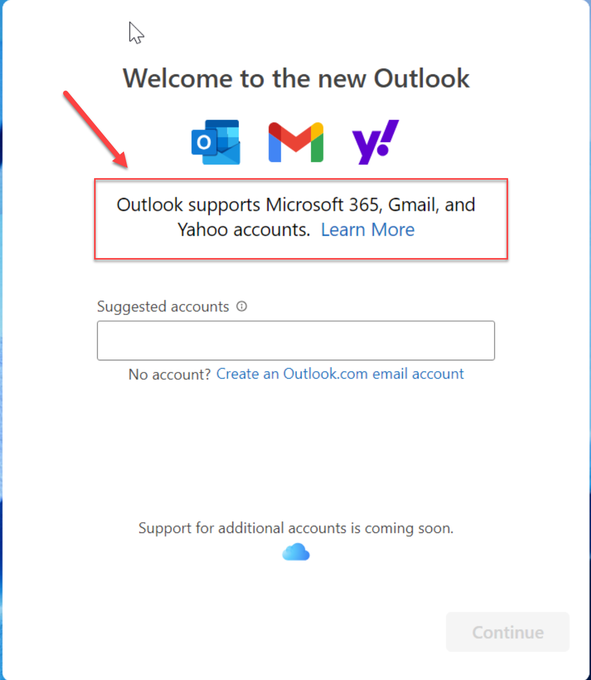 how to add a comcast.net email address - Microsoft Q&A
