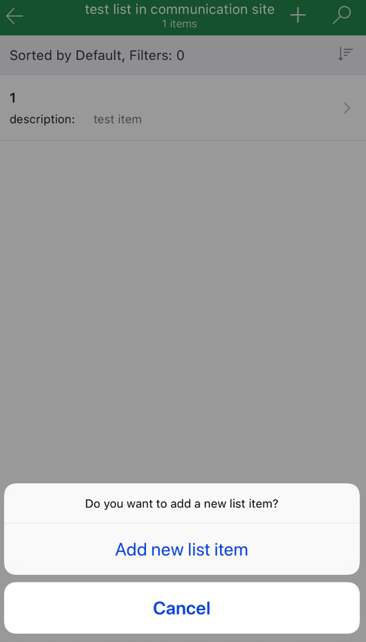 Adding List Items in SharePoint Online Using Mobile Device - Microsoft Q&A