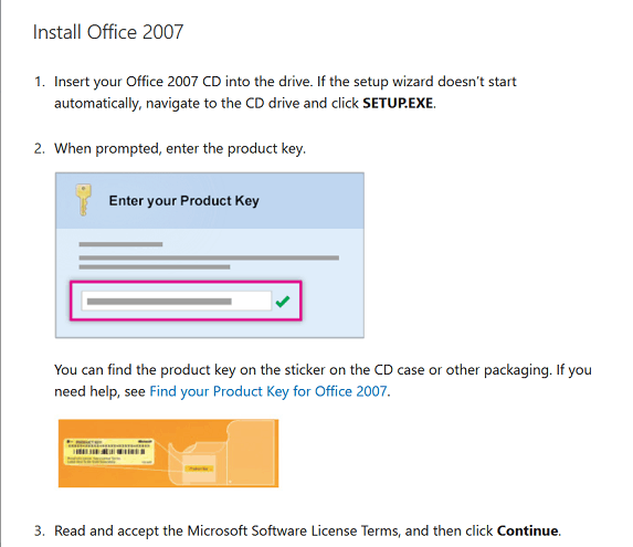 Product Key error message - Microsoft Q&A
