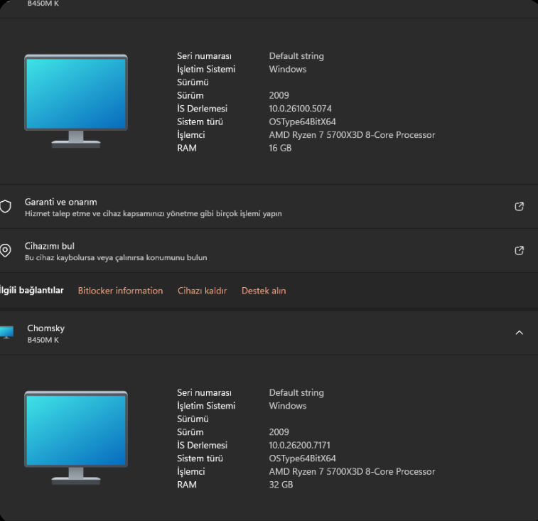 Donanım yükseltme sonrası manuel olarak Windows lisansı taşıma ...