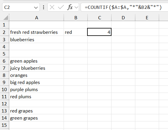 What formula do I need to count a column containing text, then within that count another cell ...