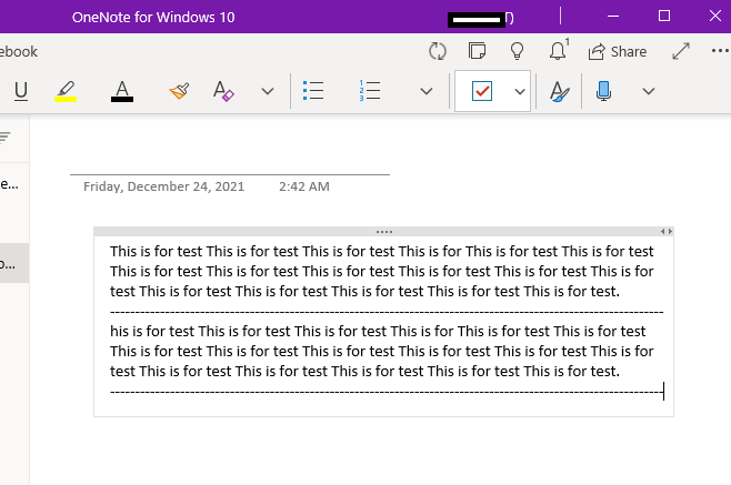 How do I insert a horizontal line in OneNote? (similar to inserting a horizontal line in an ...
