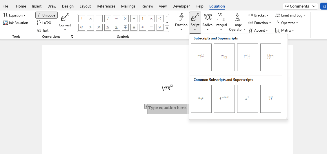 Word Equation could not respond - Microsoft Q&A