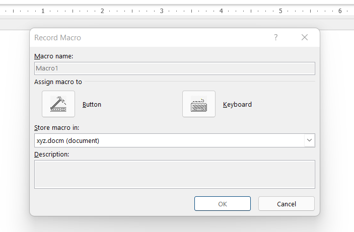 MS Word macro won't record - Microsoft Q&A