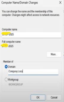 "Security database on the server does not have a computer account for ...