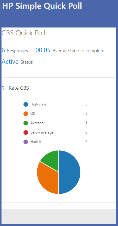 Forms: How to show overall result right after submitting a Poll ...
