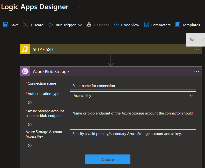 How to move 3GB .bak file from on-site ftp_server to azure blob storage container using sftp ...