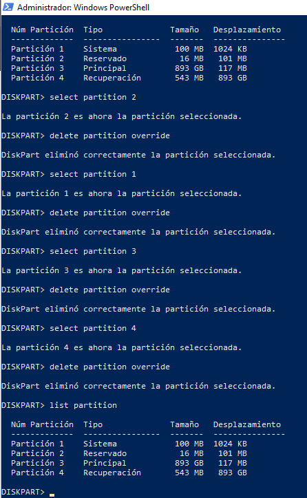 no puedo formatear disco ni con diskpart - Microsoft Q&A