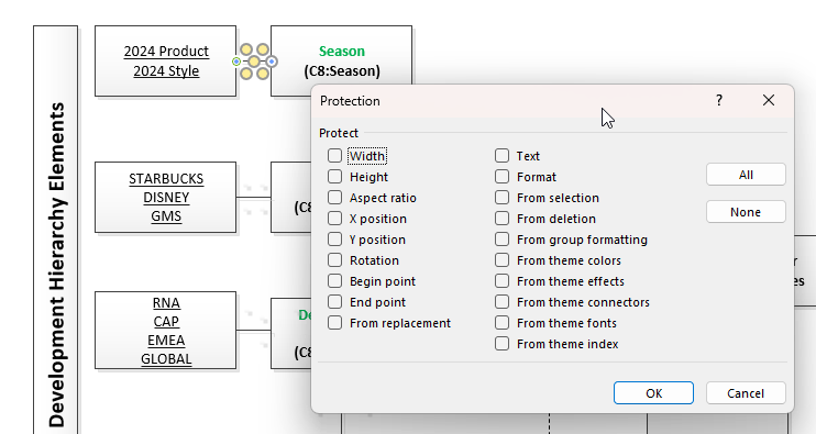 How do I remove boxes that appear on a connector after copying over ...
