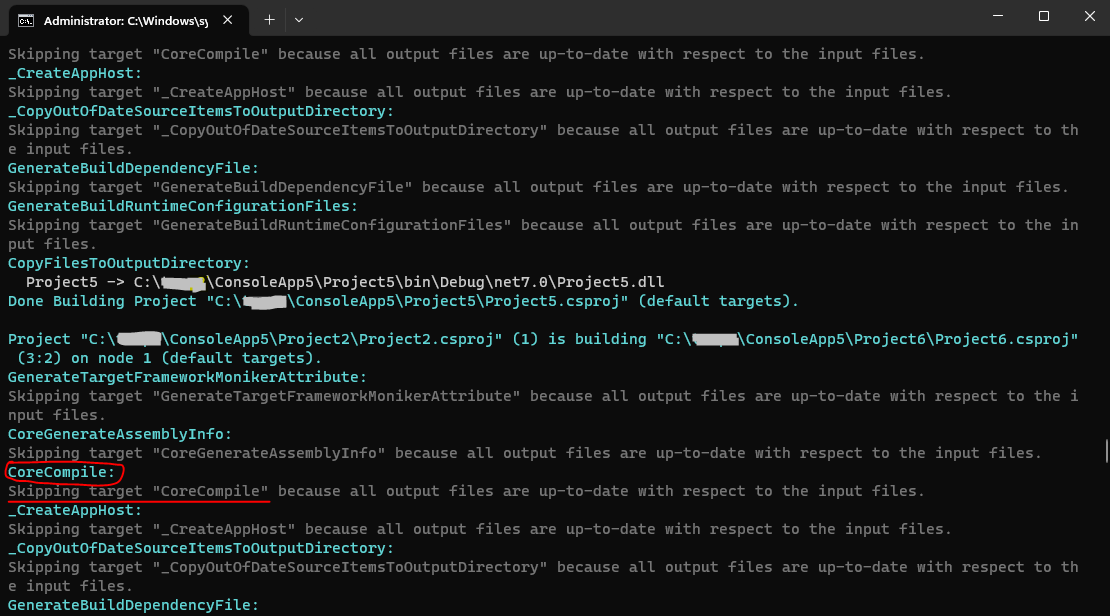 Skip project build multiple times in referenced projects - Microsoft Q&A