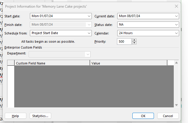 Task Start And End Dates Not Calculating Correctly In Microsoft Project Microsoft Qanda