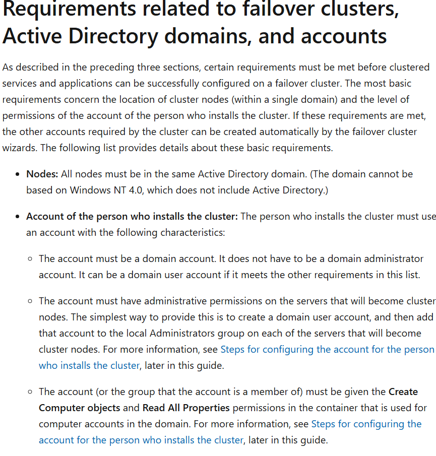 Issue Facing while configuring Windows Failover Cluster - Microsoft Q&A Issue Facing while configuring Windows Failover Cluster - Microsoft Q&A