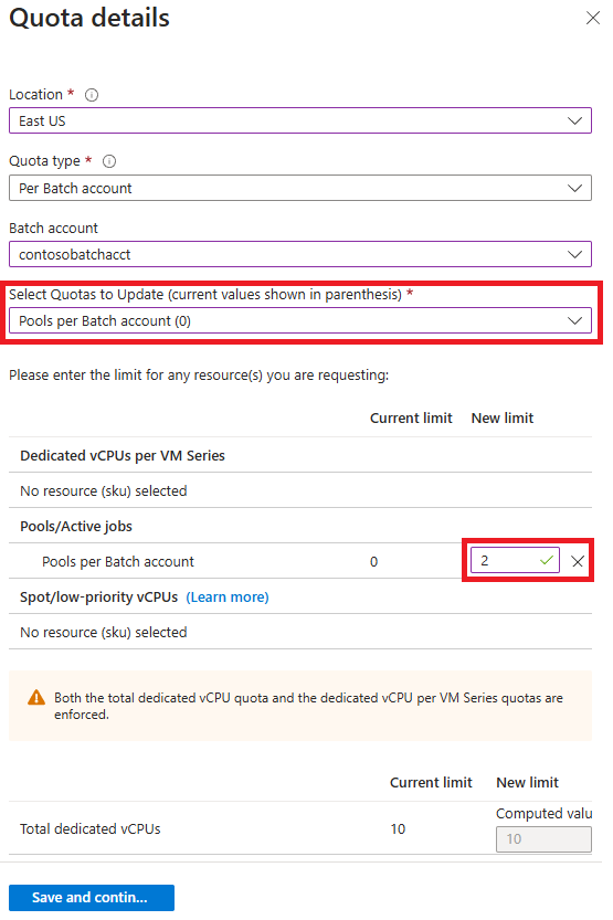 Getting Pool Quota Reached while creating a batch service using Batch ... Getting Pool Quota Reached while creating a batch service using Batch ...