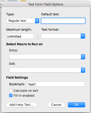 How to add a plain text content control with word for mac 15.40 ...