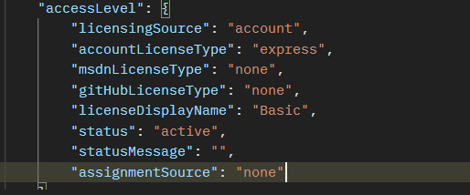 User Entitlment and Member Entitlement API returns wrong licenseDisplayName in the API response ...