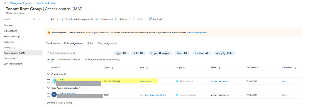 Unable Assign Contrubuter Role to Service Pricinple Name for Tenant ... Unable Assign Contrubuter Role to Service Pricinple Name for Tenant ...