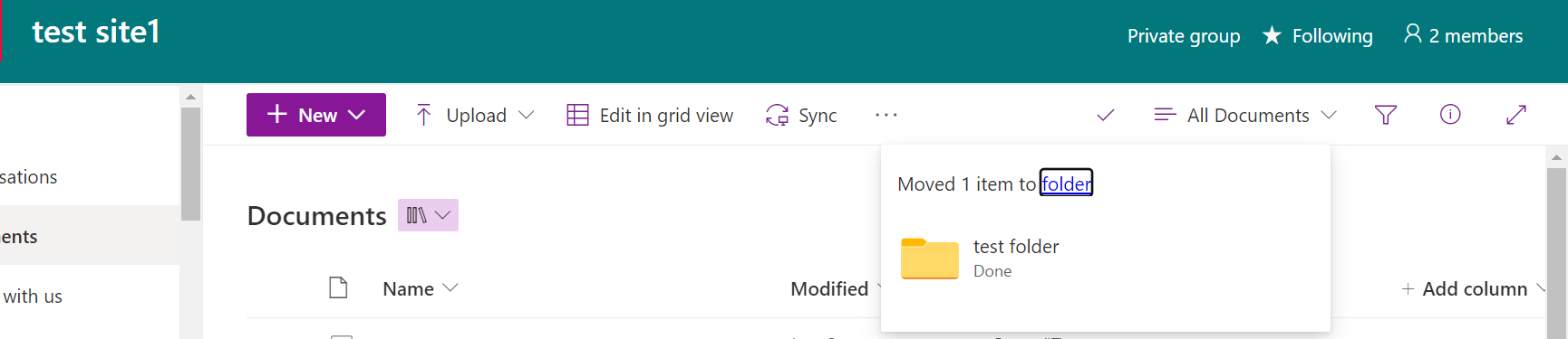 SharePoint – Can't move folders - Microsoft Q&A