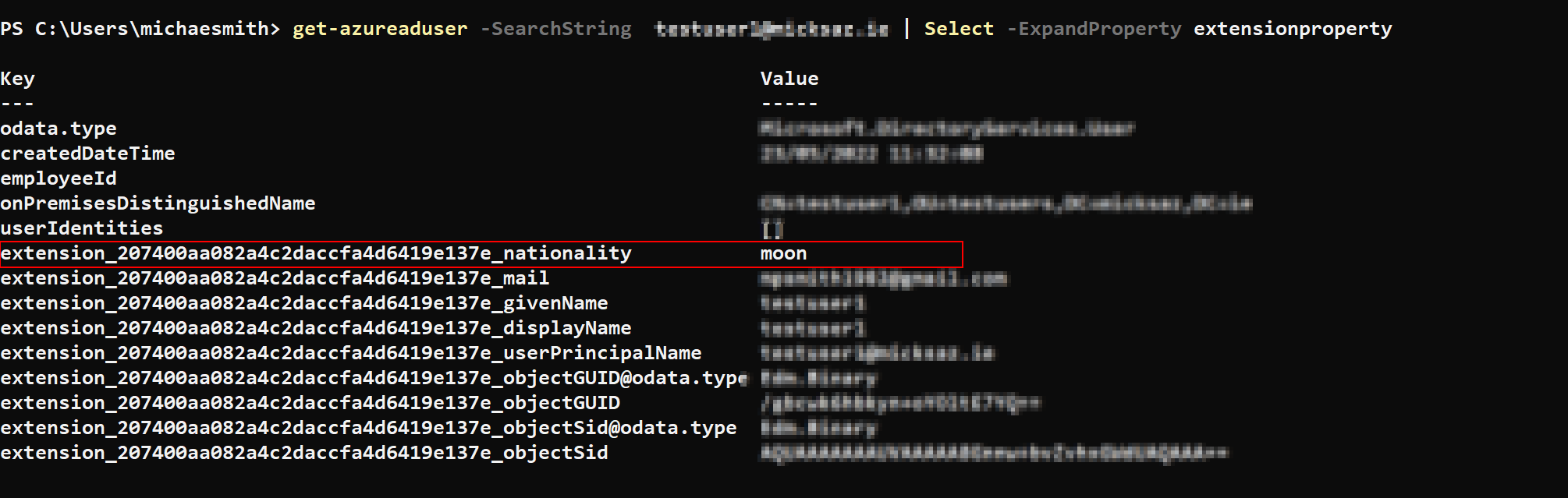 How to create a custom field for user details to sync to AAD from on ...