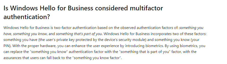 Additional MFA for azure ad joined devices, intune managed device, pin ...