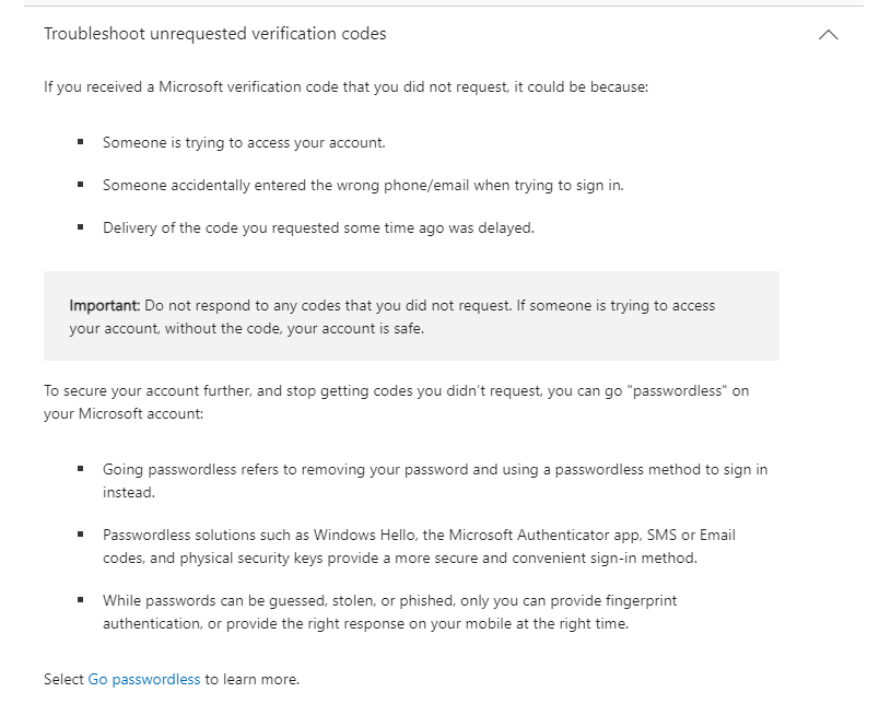 Attempts of Password reset on my email. - Microsoft Q&A