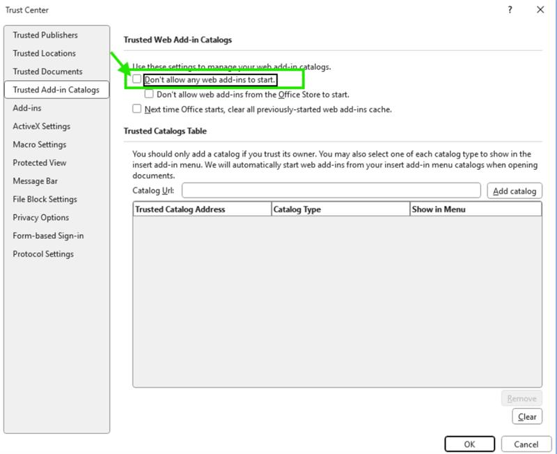 My office 365 Get Adds In is greyd out on account page - Microsoft Q&A