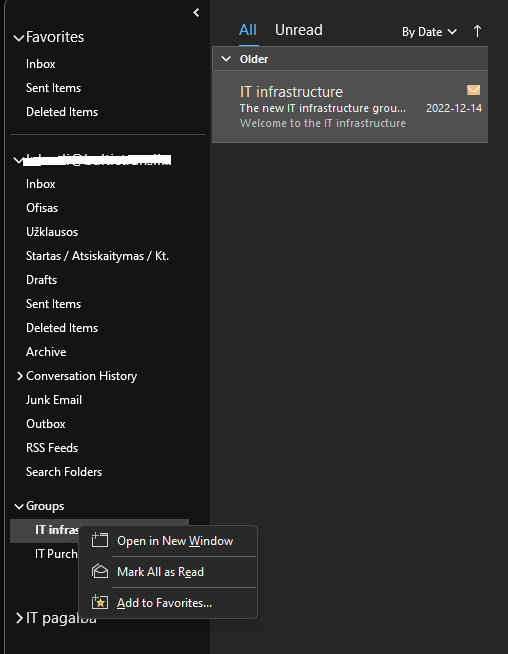 Different layouts in Outlook with M365 Groups - Microsoft Q&A