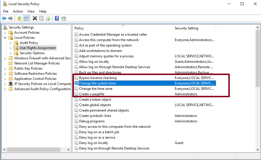 SetSystemTime() SetLocalTime() failed ERROR_PRIVILEGE_NOT_HELD 1314 (0x522) A required privilege ...