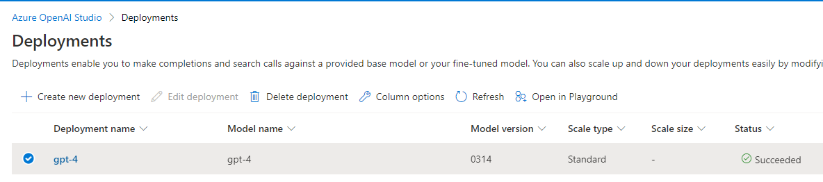 Deployed GPT-4 model doesn't seem running in GPT-4 mode in Azure OpenAI Studio - Microsoft Q&A