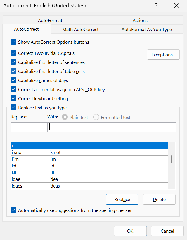 Physical keyboard auto capitalization - Microsoft Q&A