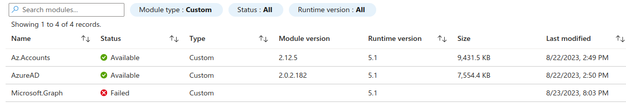 Unable add module Unable add module