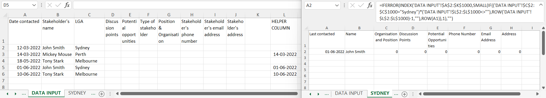 Formula to update cell with new information - Microsoft Q&A