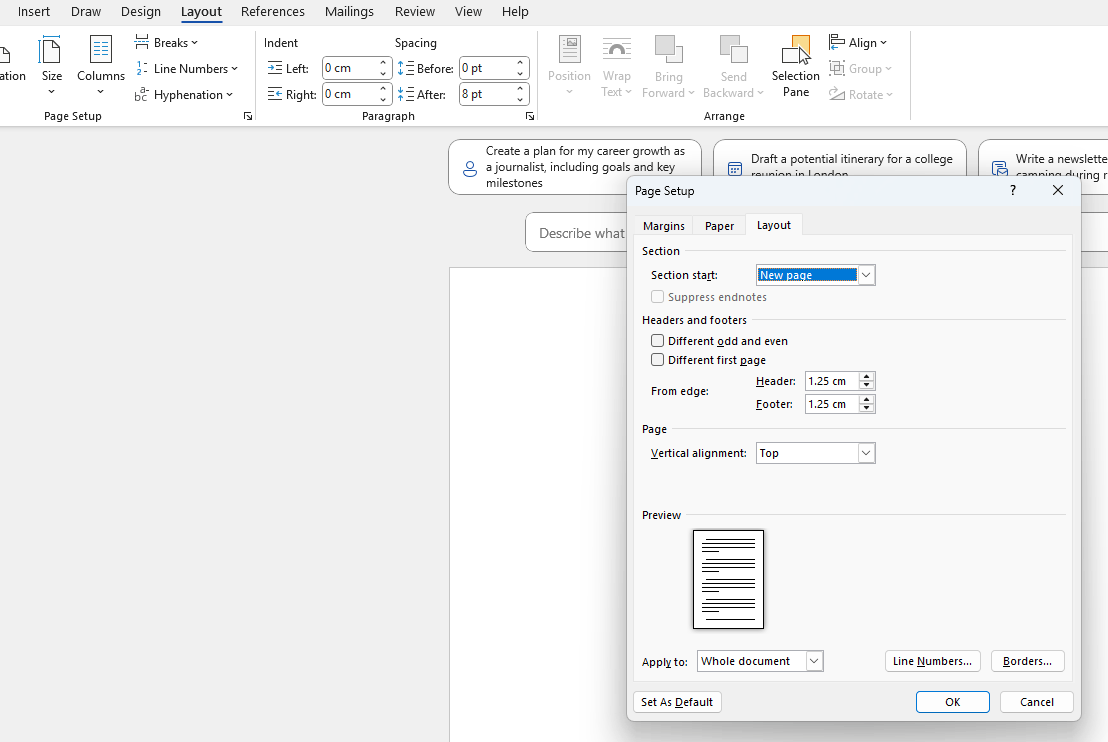 Word *still* changes from A4 to Letter when printing, and I have tried ...