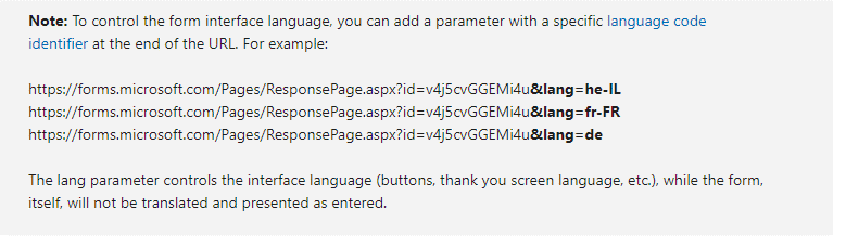 How to translate a quiz in MS Forms into different languages ...