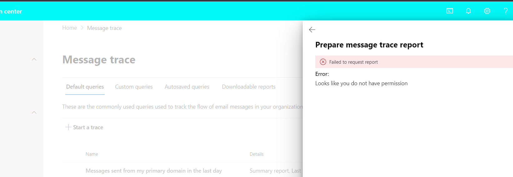 Permission for extended Message trace for Security Admin - Microsoft Q&A