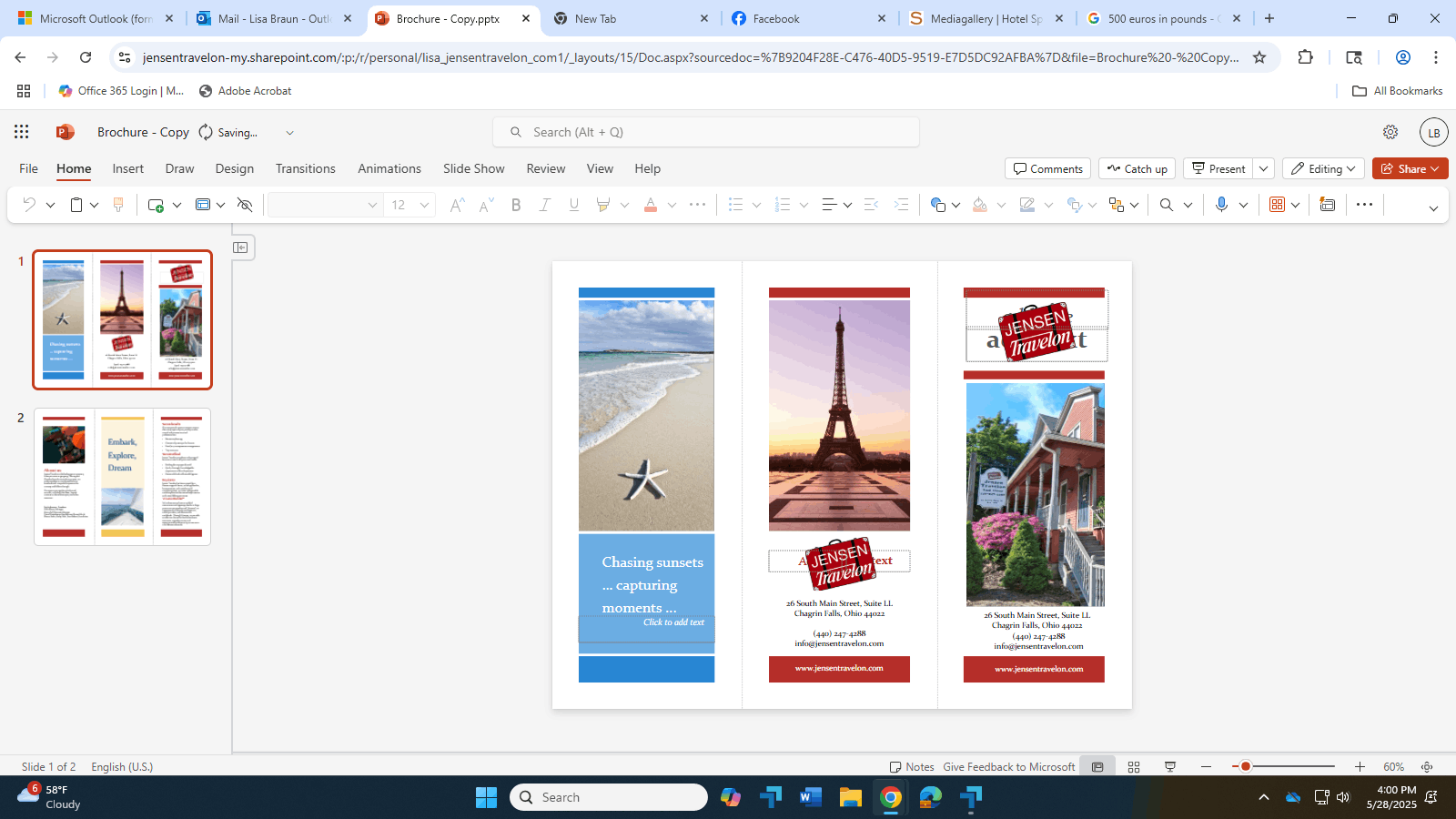 How do I remove dotted black lines in the folds of my tri-fold brochure - Microsoft Q&A
