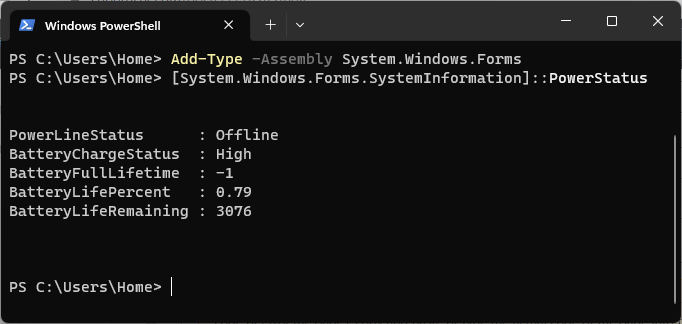 Read "time to fully charged" - Microsoft Q&A