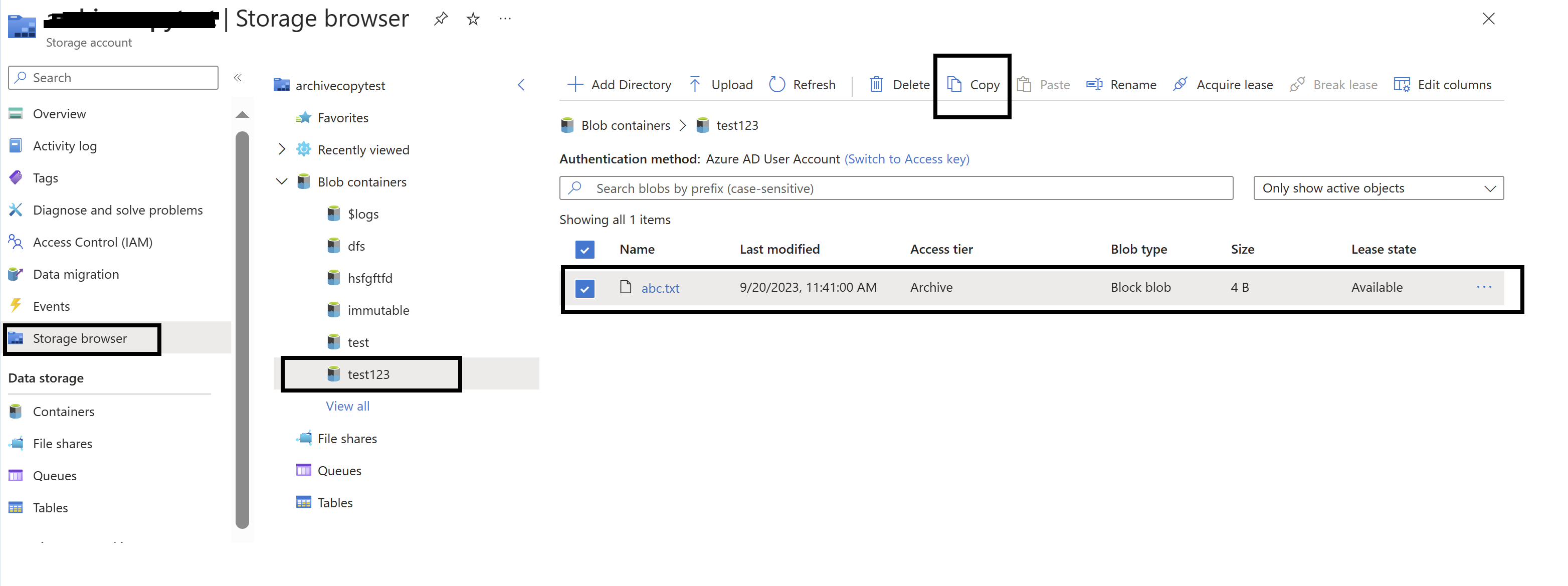 Archive (rehydrating to Hot) - Microsoft Q&A