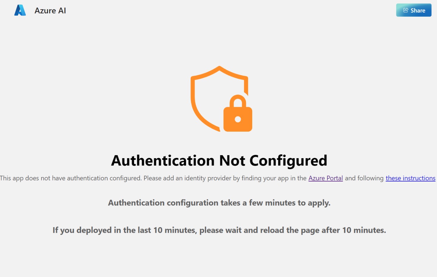 Web App requires authentication(Open AI) - Microsoft Q&A
