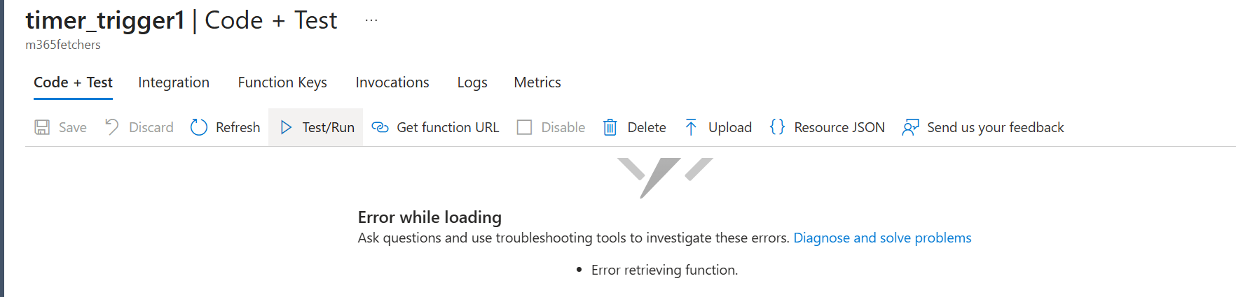 Azure Function is not working - Microsoft Q&A