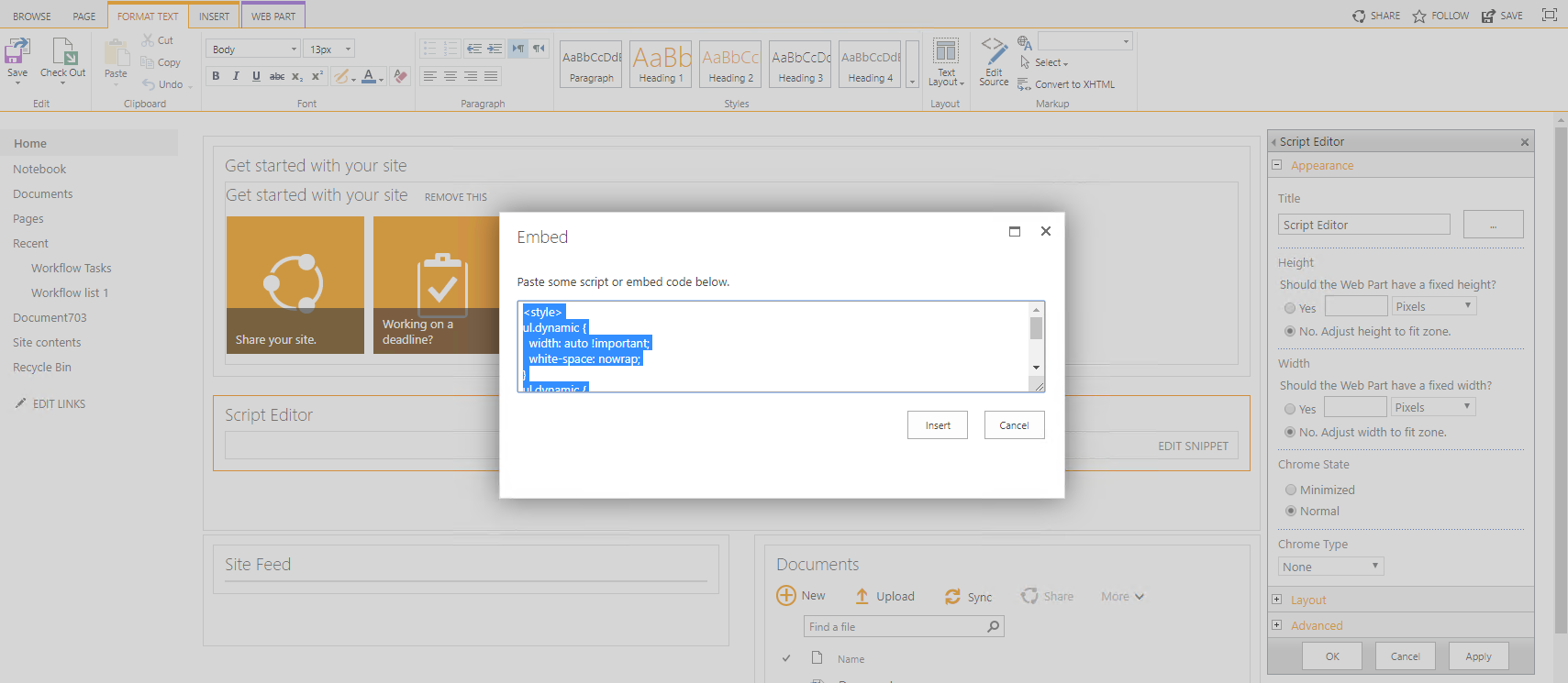 Need To Wrap Text For Board SharePoint Sub Sites - Microsoft Q&A