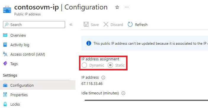 The public IP address for my virtual machine keeps changing and I'd like to know why and how to ...